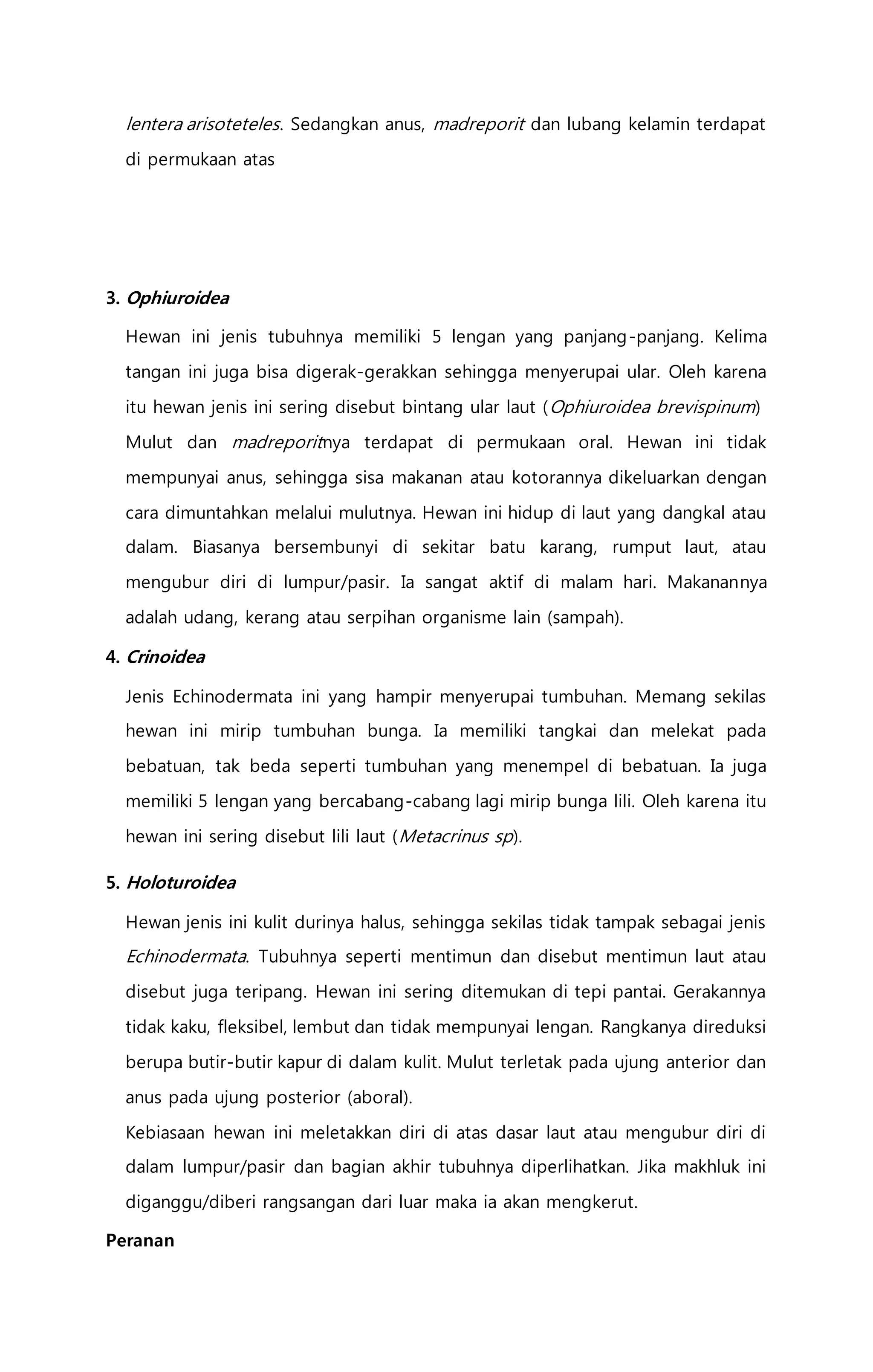 Makalah arthropoda dan echinodermata | DOCX