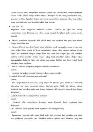 Makalah askep hemoroid | DOCX