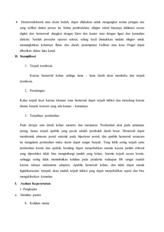 Makalah askep hemoroid | DOCX