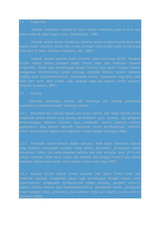 Makalah askep katarak | DOCX