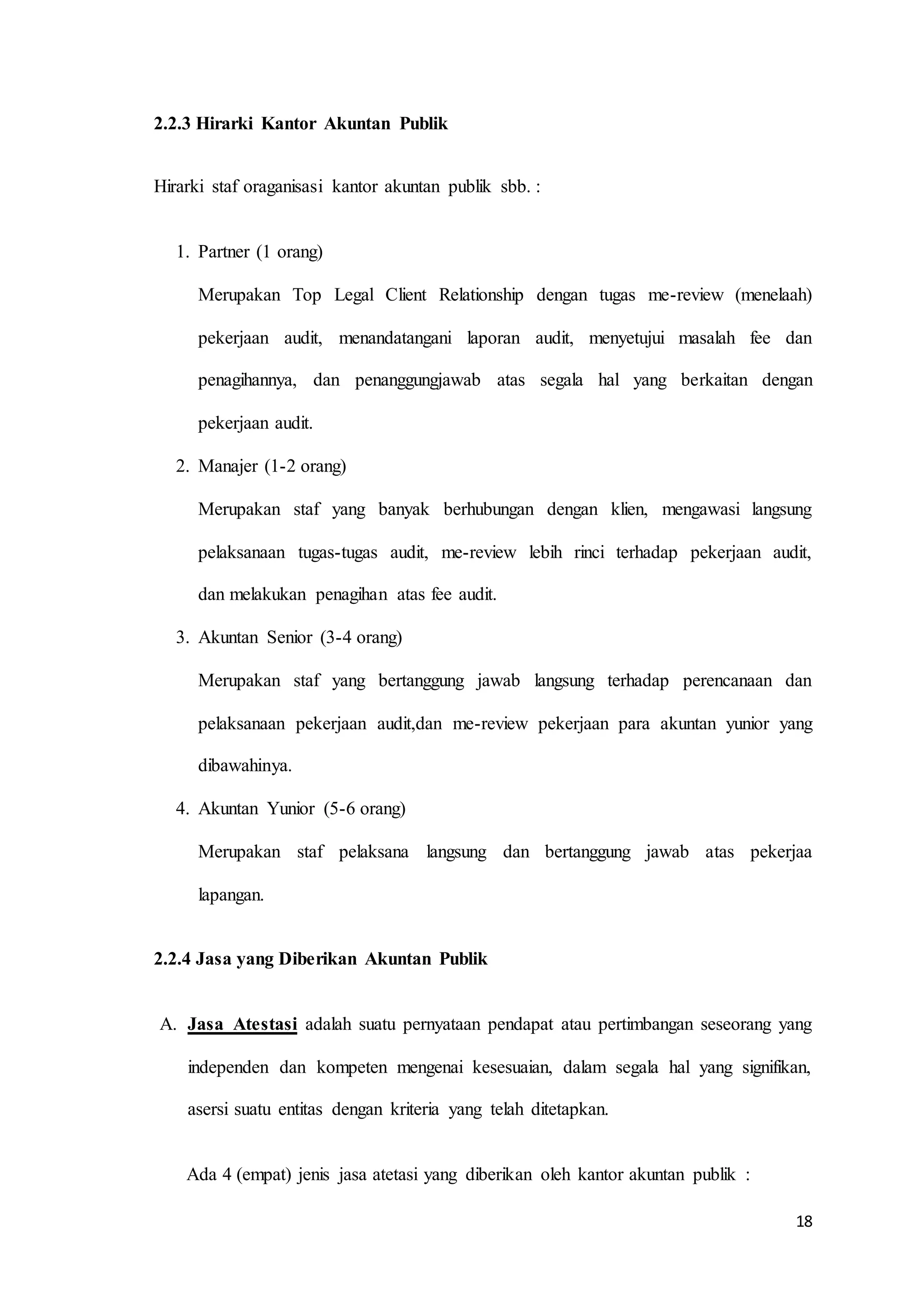 Makalah auditing dan profesi akuntan publik | DOCX