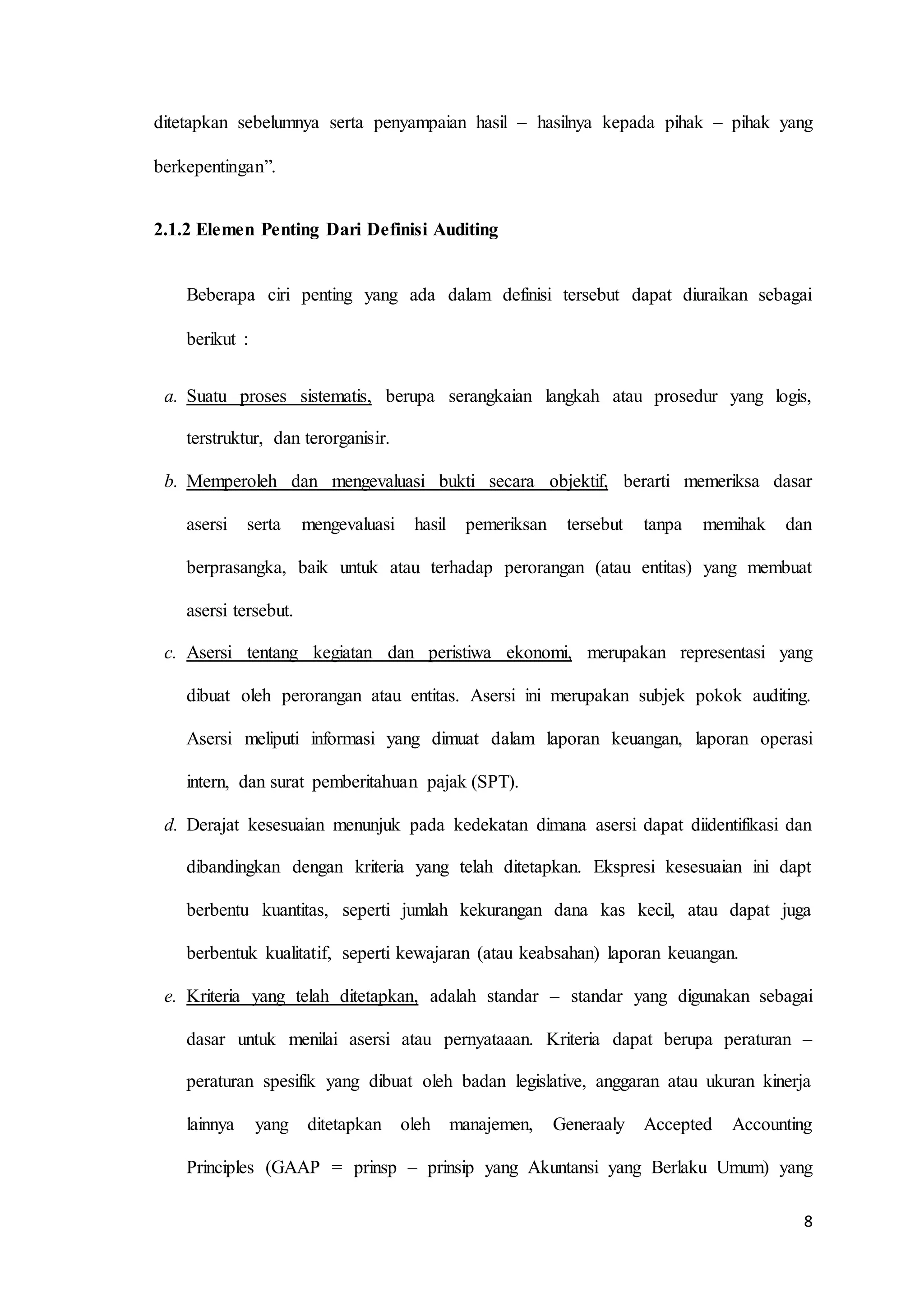 Makalah auditing dan profesi akuntan publik | DOCX