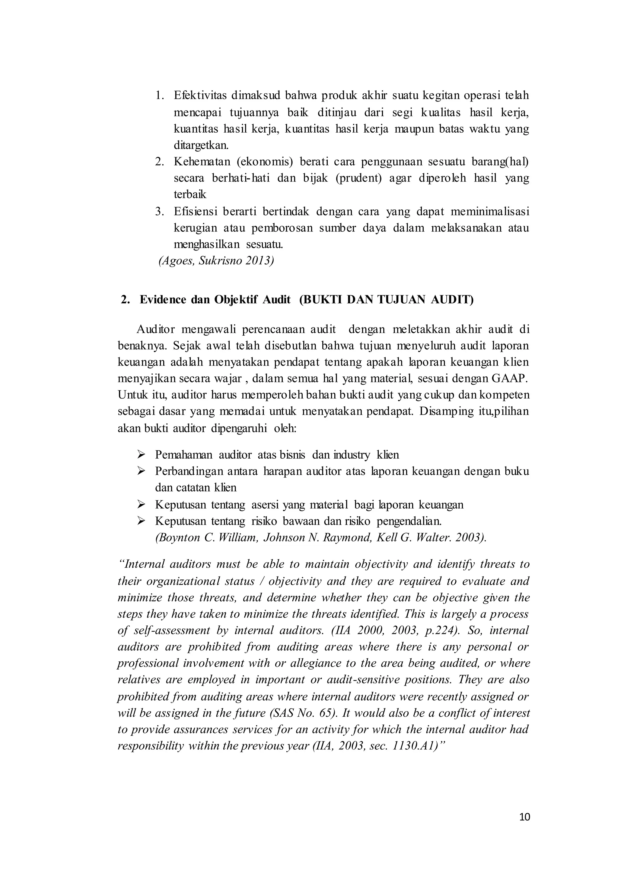 Makalah audit internal | PDF