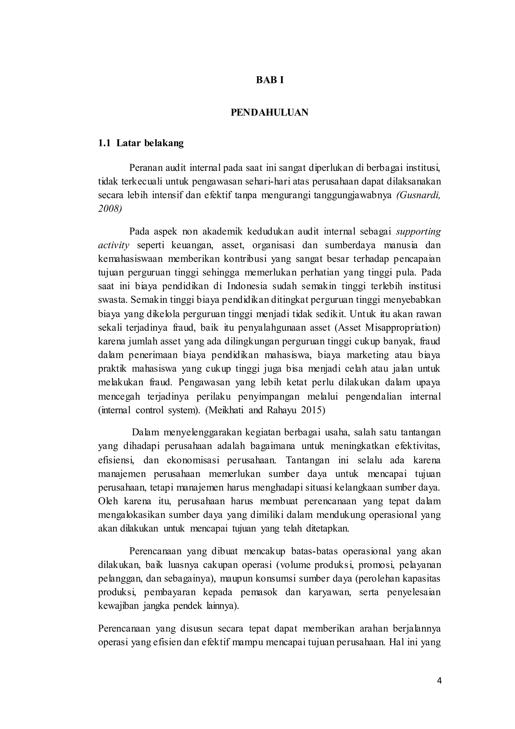 Makalah audit internal | PDF