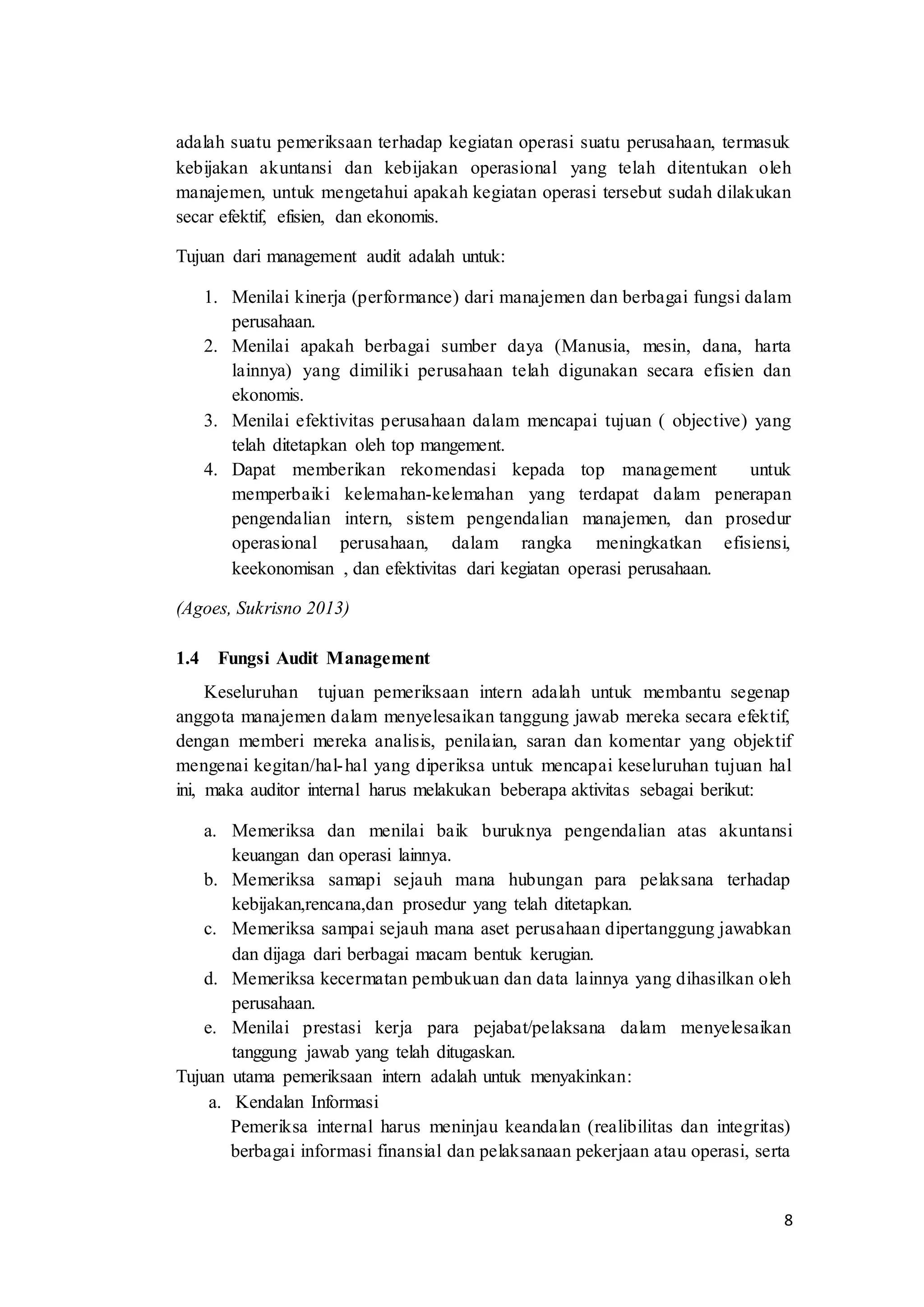 Makalah audit internal | PDF