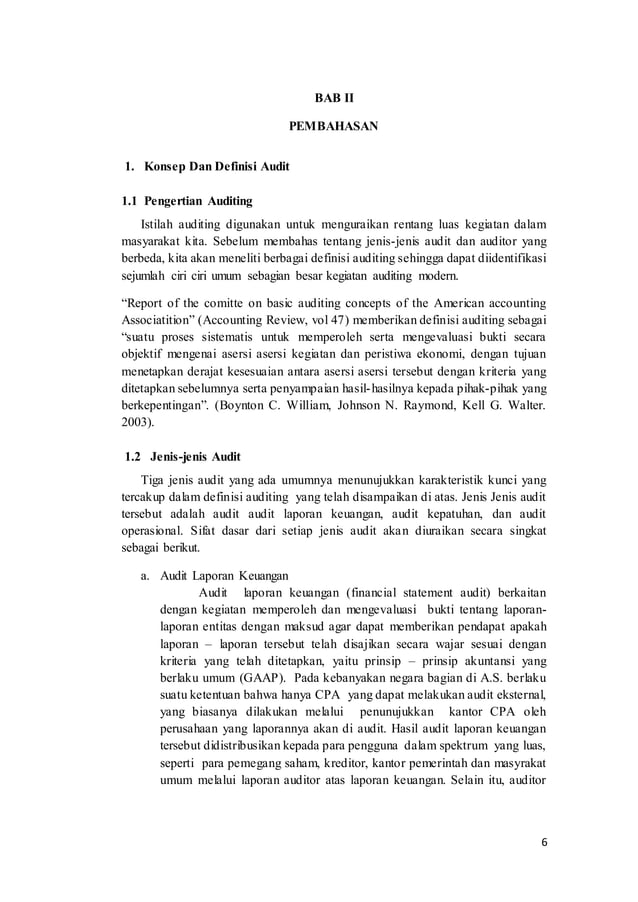 Makalah audit internal | PDF