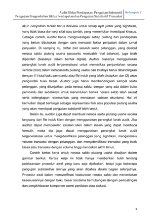 Makalah audit laporan keuangan dan tanggung jawab auditor | DOC