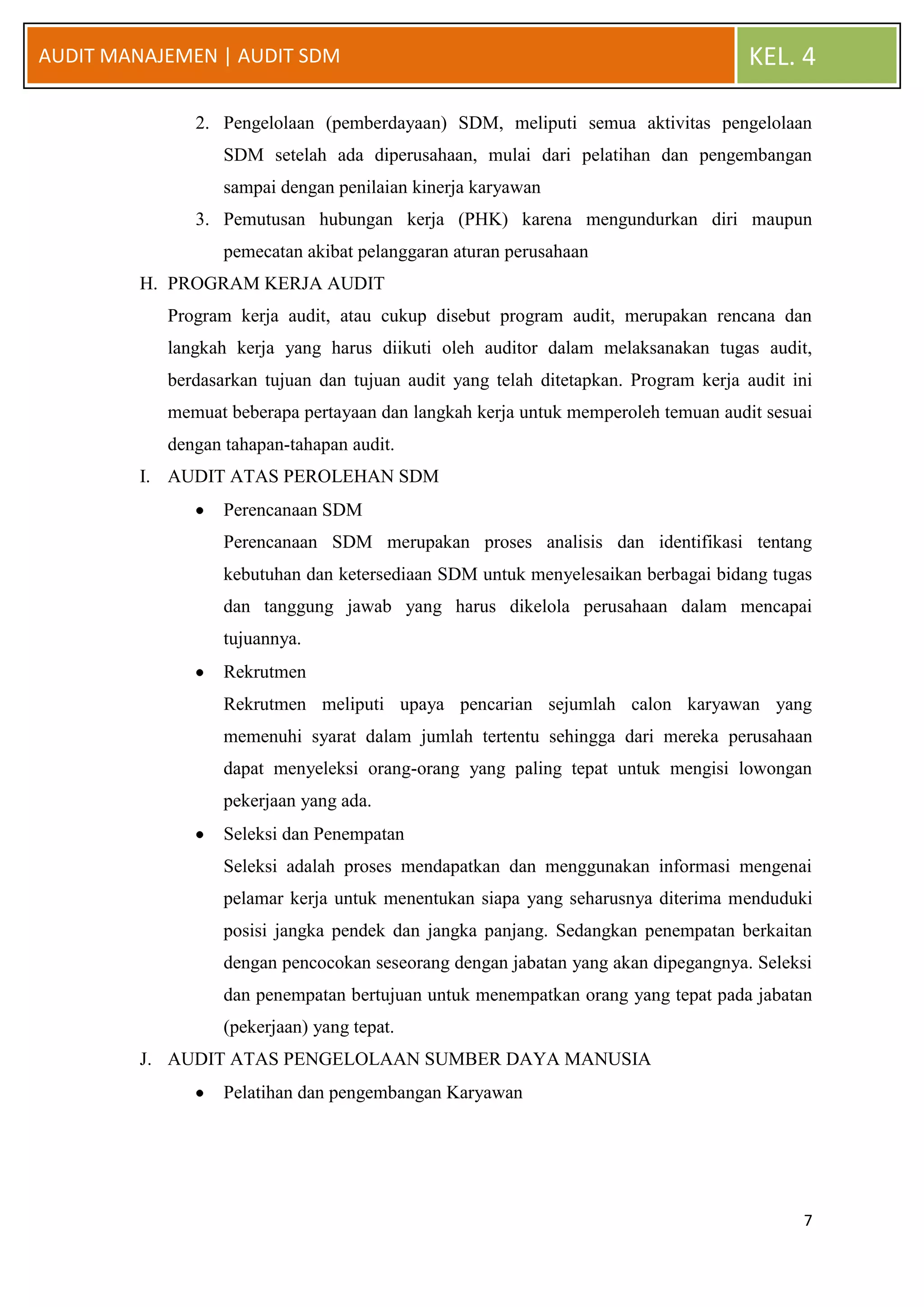 Makalah audit manajemen audit sumber daya manusia (jiantari c 301 09 ...