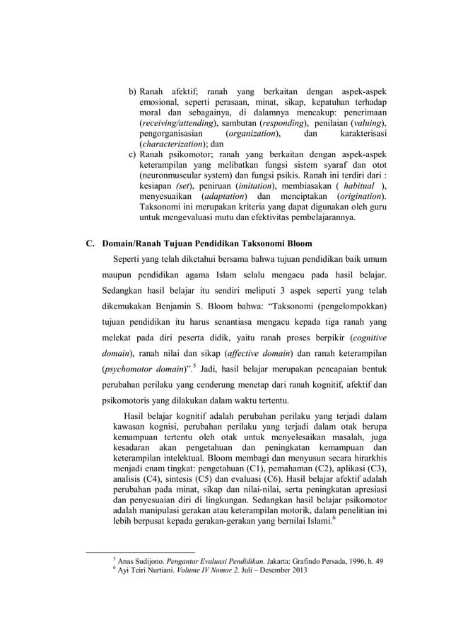 Imam Susanto (Taksonomi Bloom) | PDF