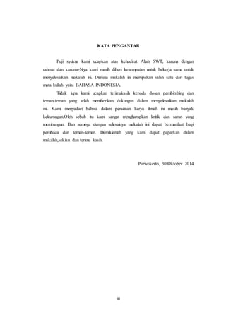 Makalah bahasa indonesia kata kajian, kata populer, kata denotasi | DOCX