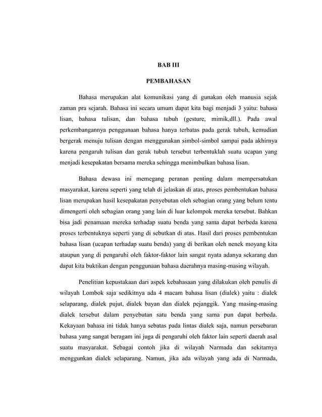 Makalah bahasa lengkap | PDF