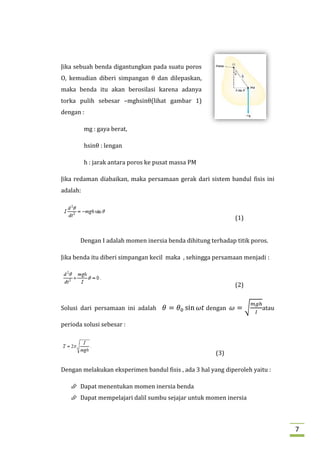 Makalah bandul fisis | DOCX