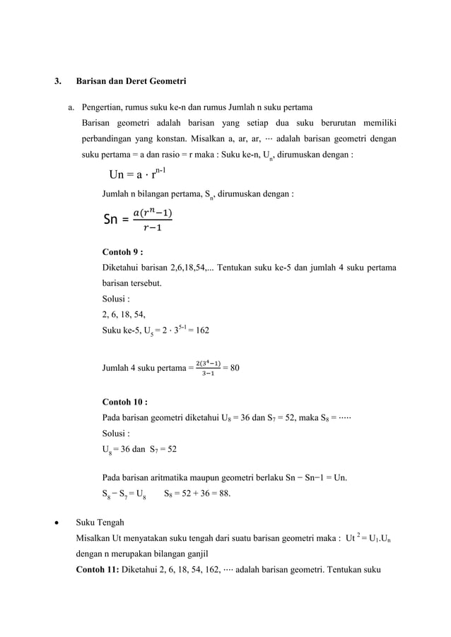 Makalah barisan dan deret | DOCX