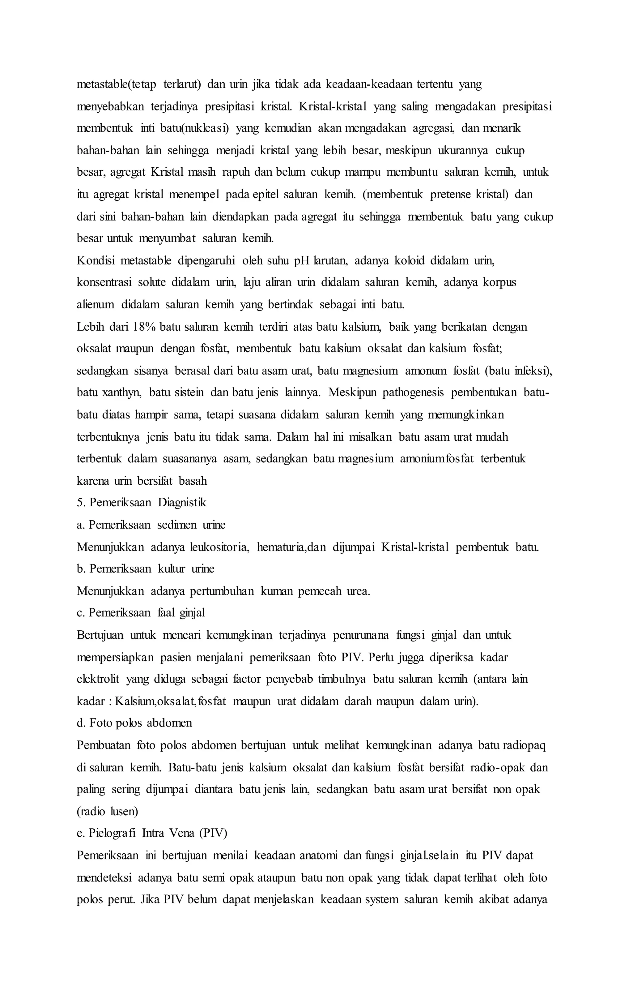 Makalah batu ginjal | DOCX