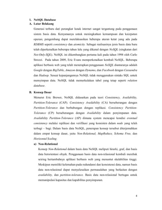 Basis Data Non Relasional: NoSQL dan MongoDB | PDF
