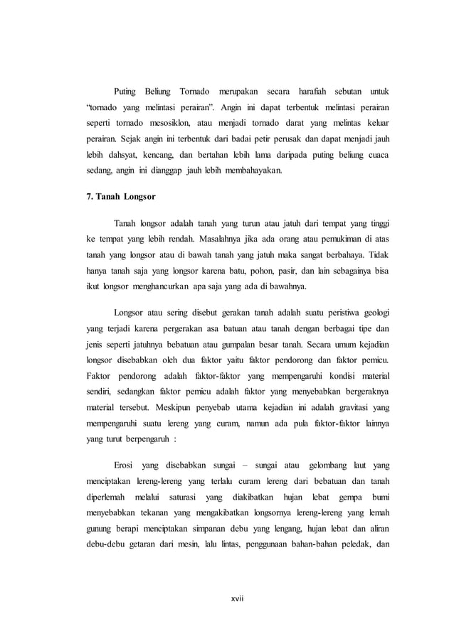 Makalah bencana alam | DOCX