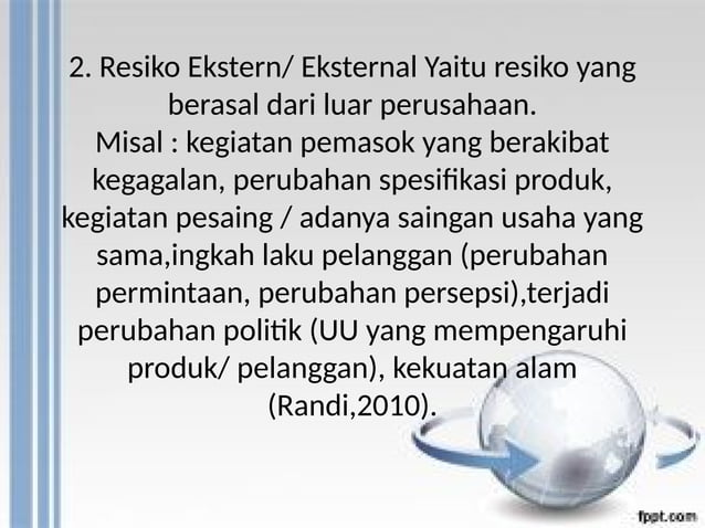 MAKALAH BERANI MENGAMBIL RESIKO DALAM PERUSAHAAN.pptx
