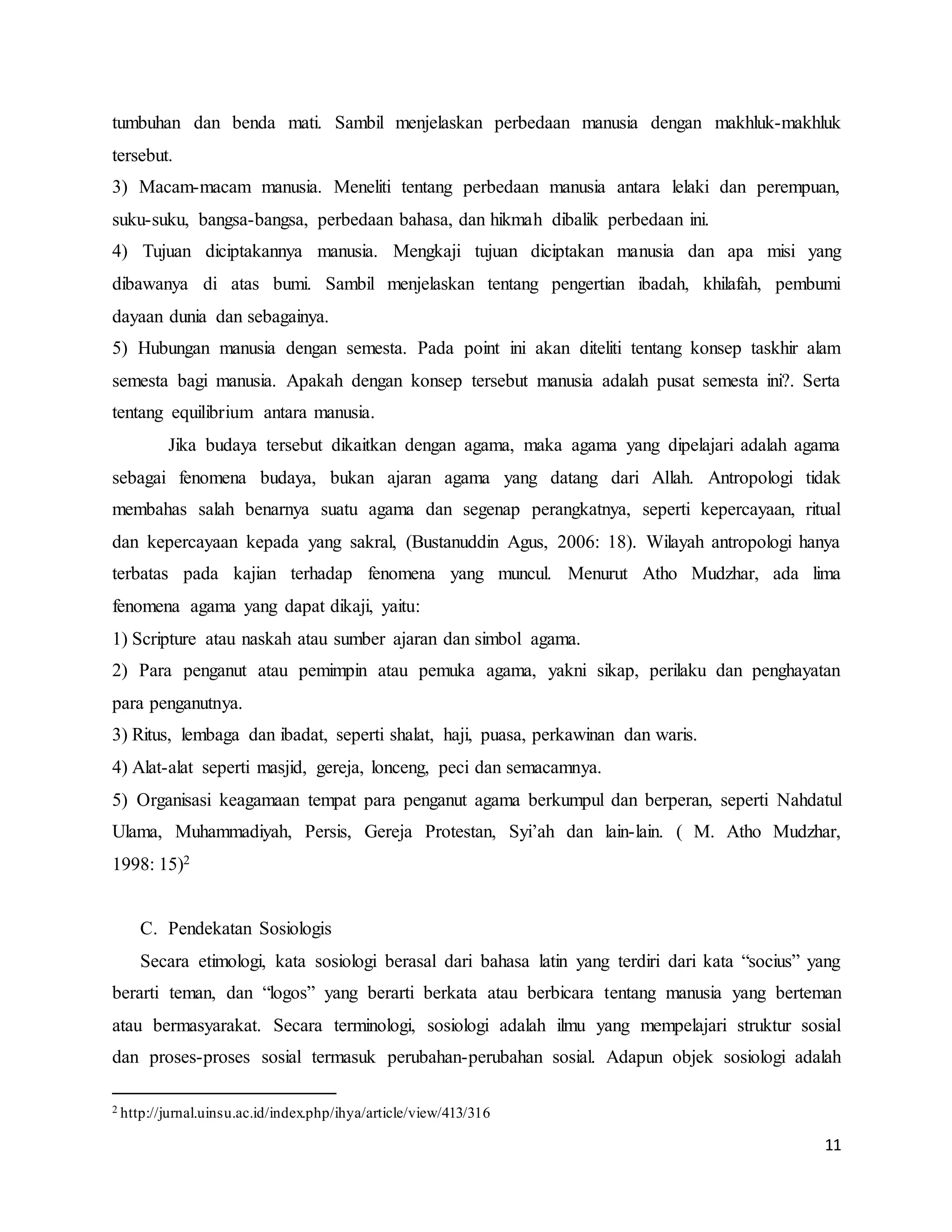 Makalah berbagai pendekatan studi islam | DOCX