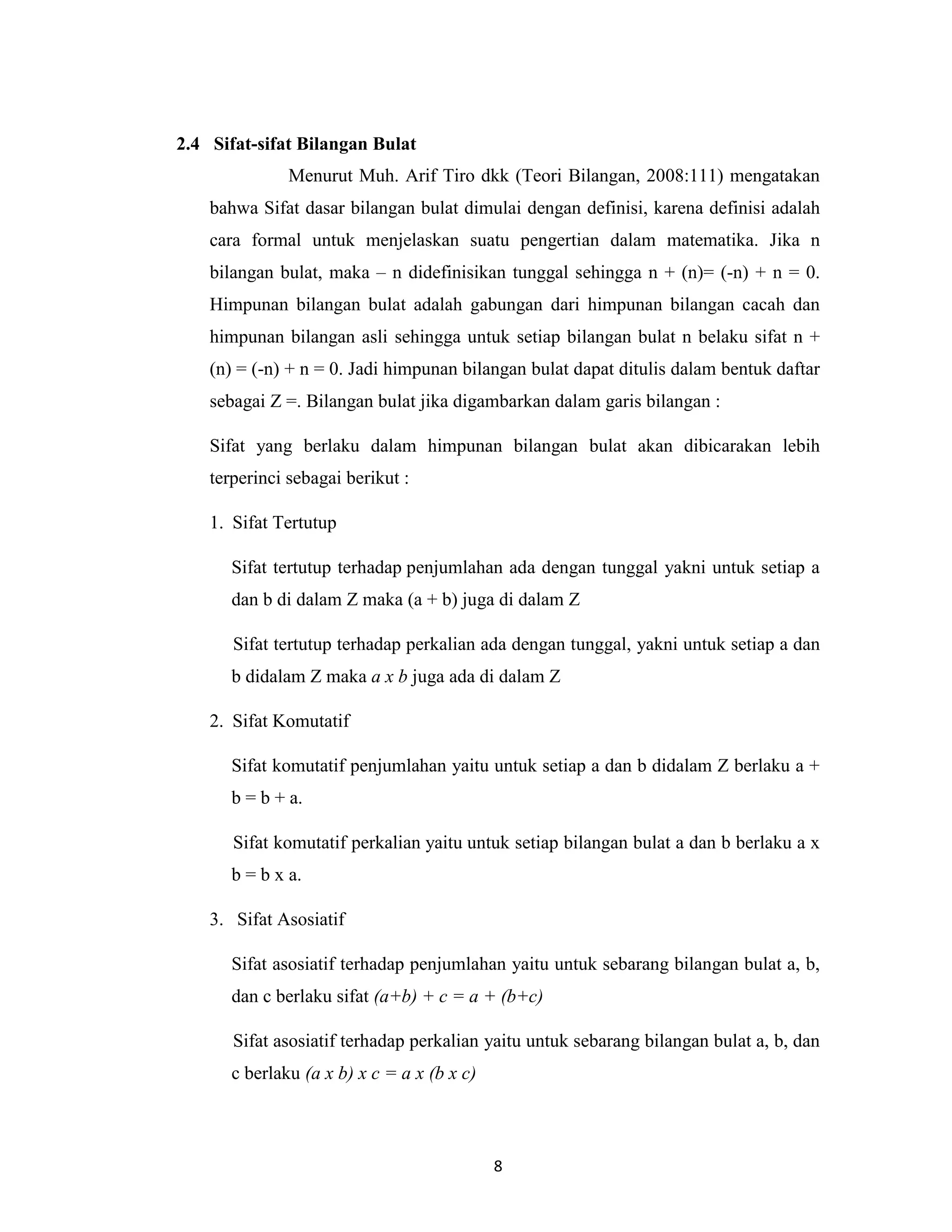 Makalah bilangan bulat | PDF