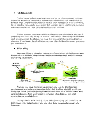 Makalah Biologi - Amphibia | DOCX