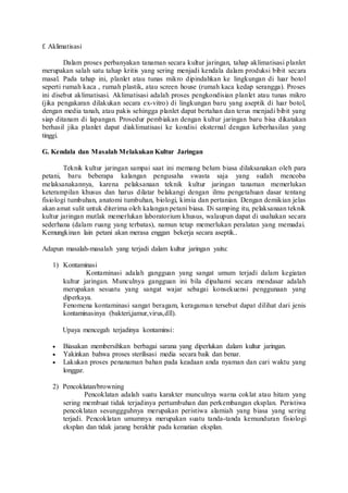 Makalah biologi tentang kultur jaringan pada tumbuhan | DOCX