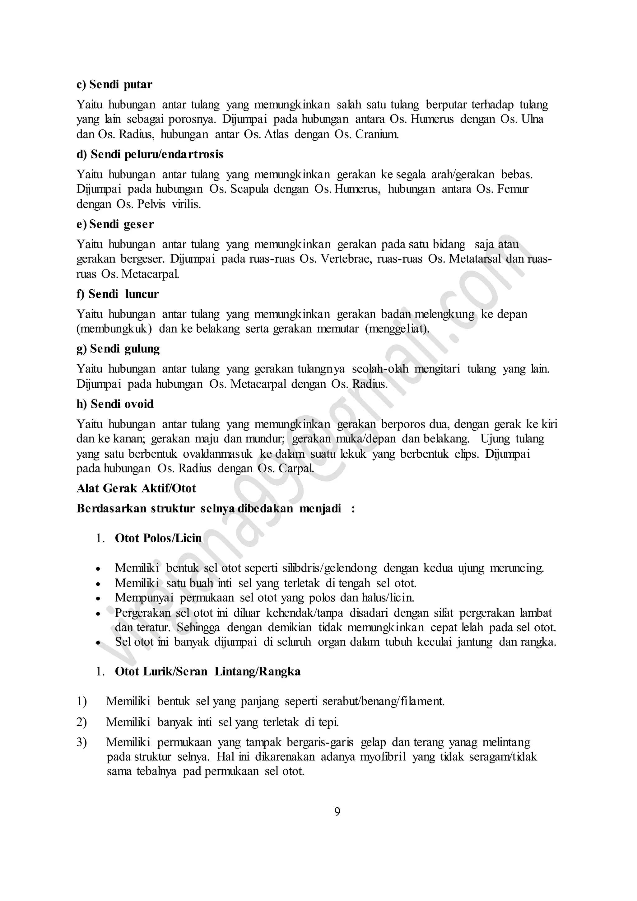 Makalah biologi sistem gerak manusia | DOCX