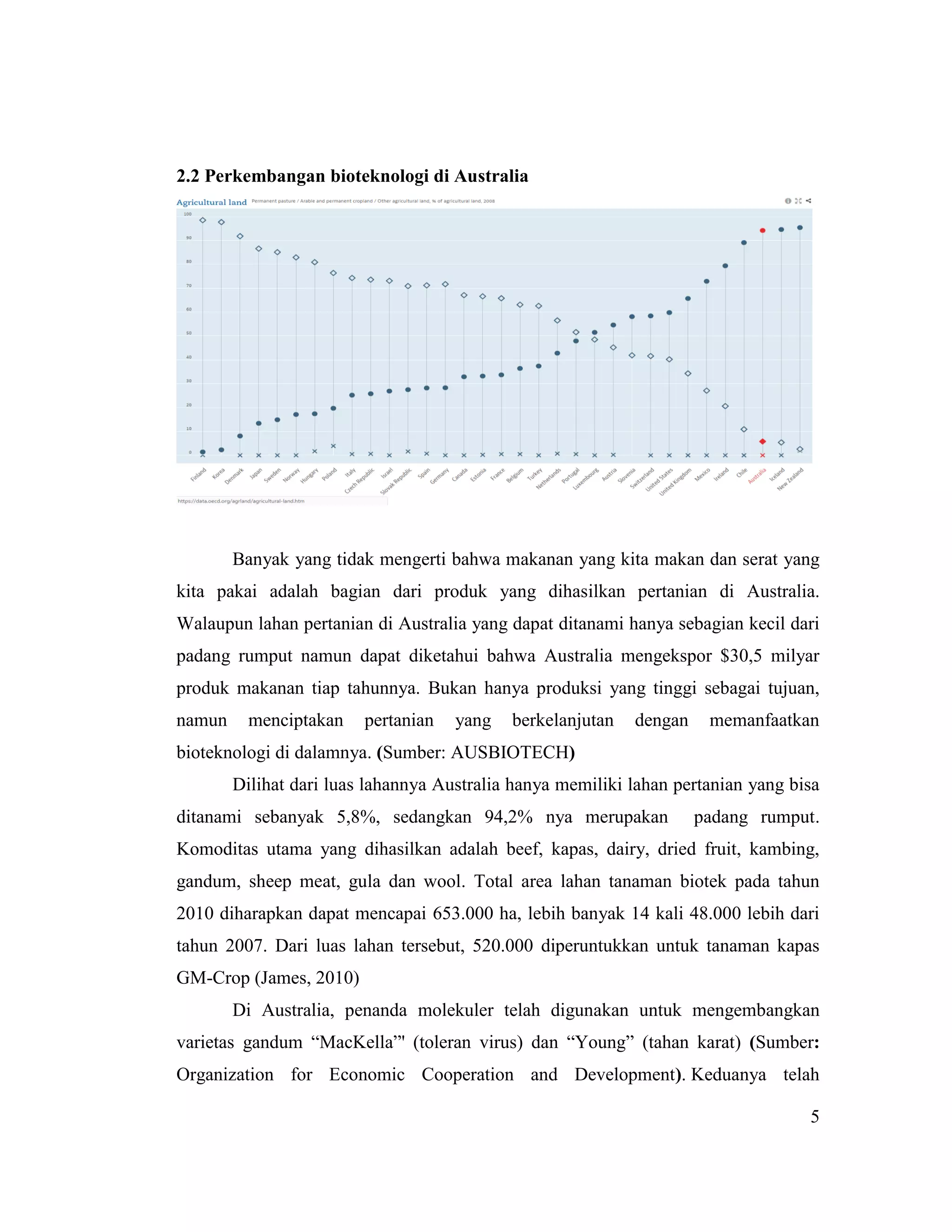 Makalah bioteknologi pertanian australia | PDF