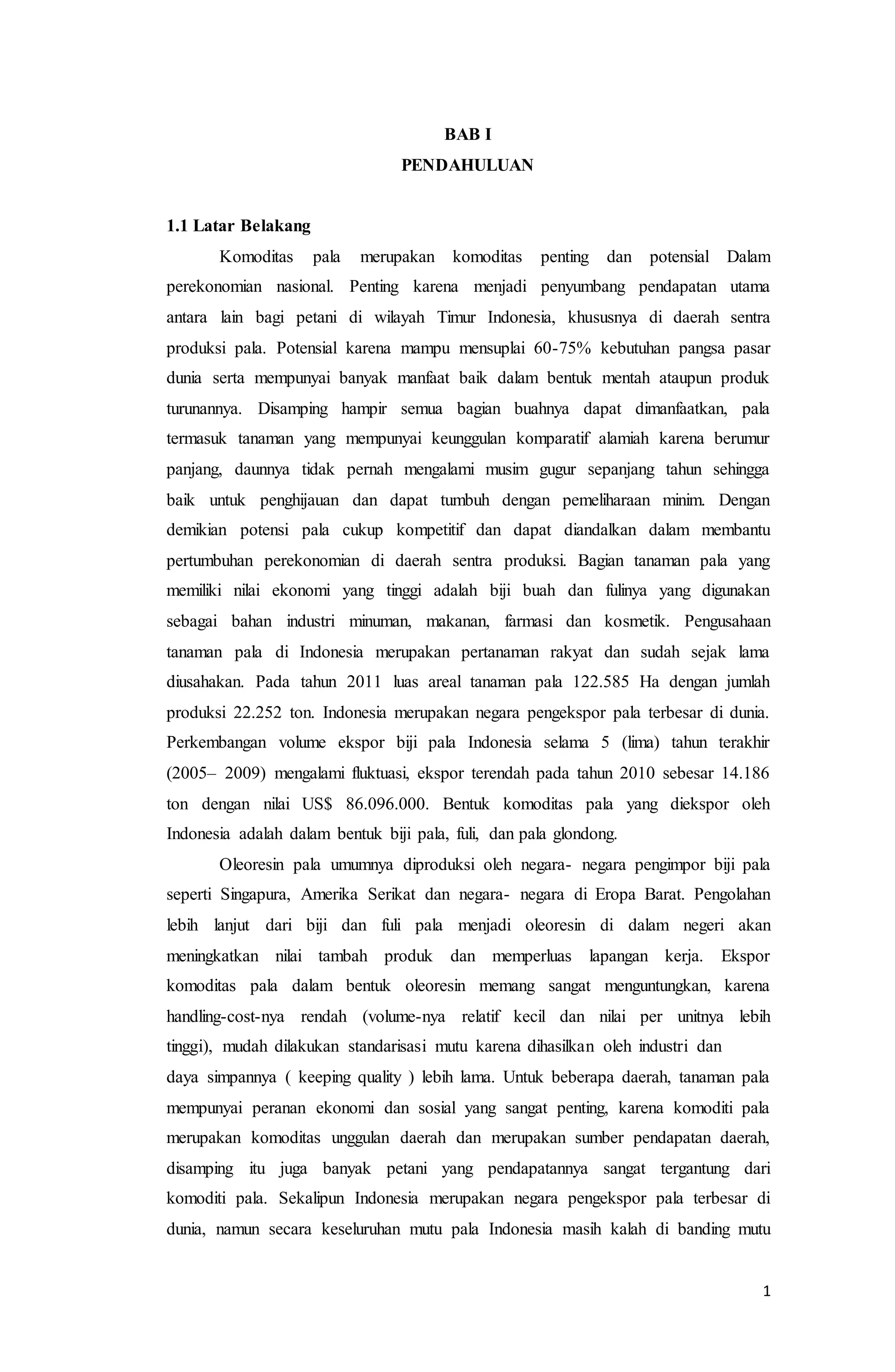 Makalah budidaya tanaman pala | DOCX