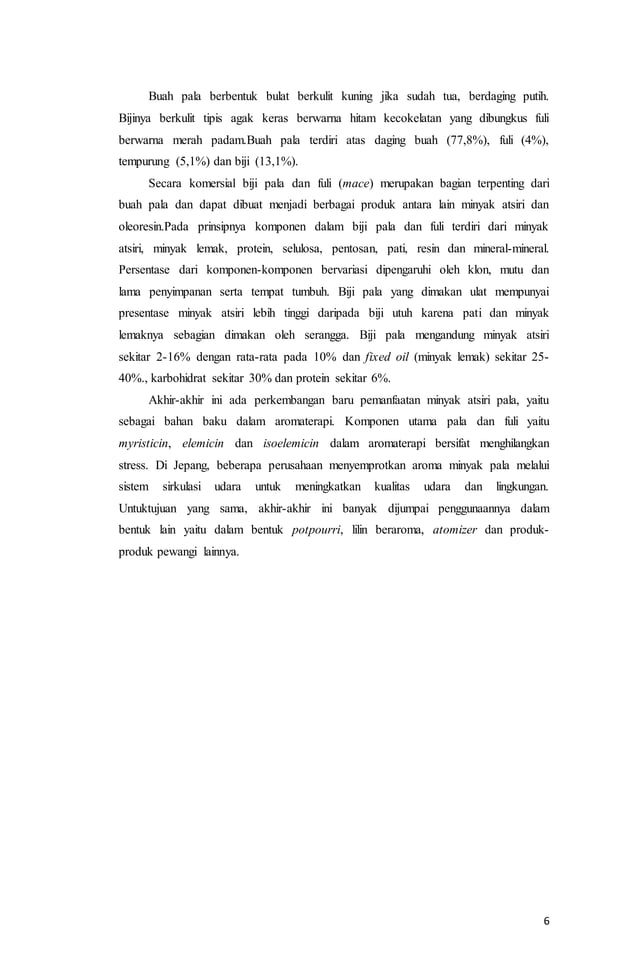 Makalah budidaya tanaman pala | DOCX