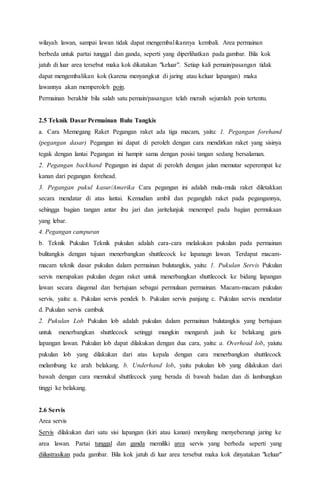 Makalah bulutangkis 2 | DOCX