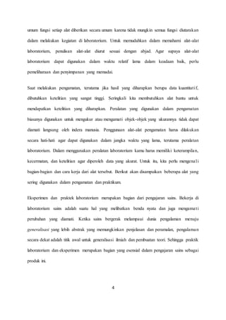 Makalah cara bekerja yg baik dilab | PDF