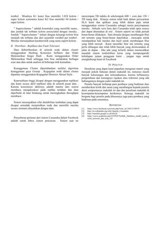 Makalah casandra facebook | PDF