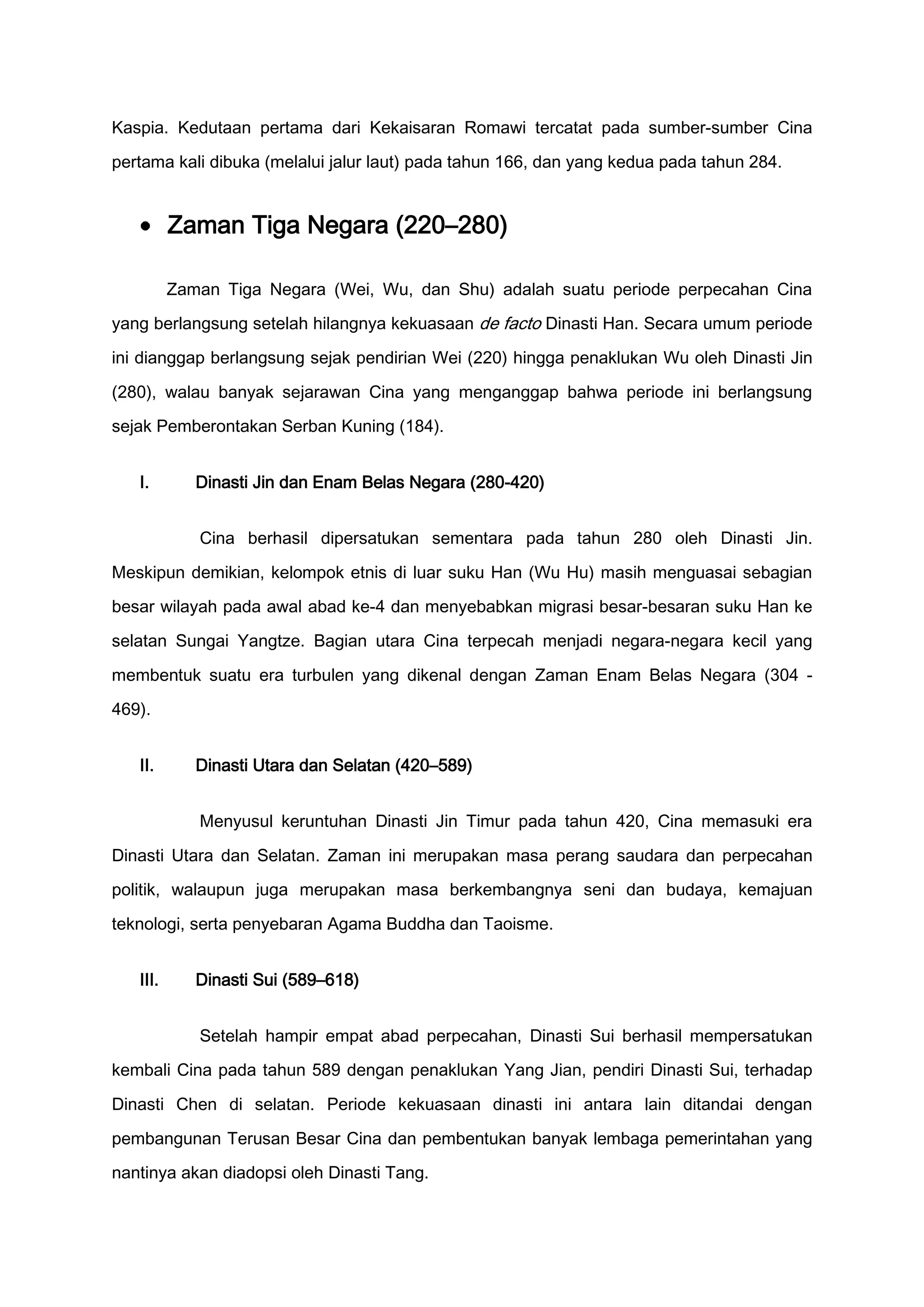 Makalah Peradaban Cina | DOCX