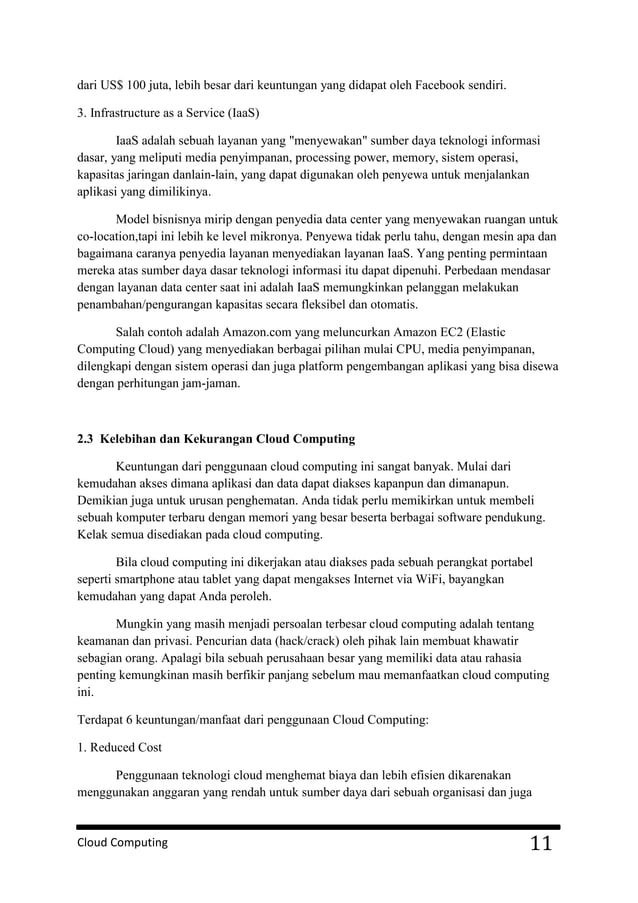 Makalah cloud computing | PDF