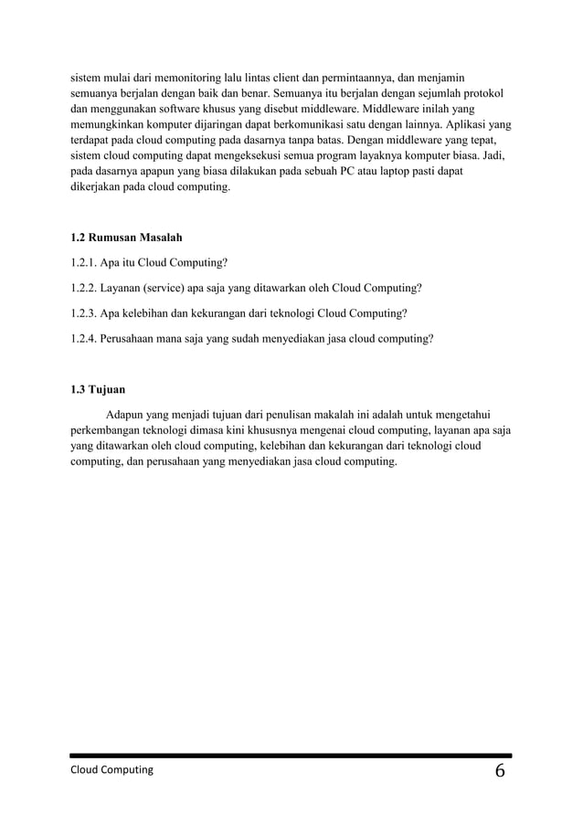 Makalah cloud computing | PDF
