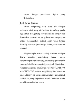 Makalah Counter Sinkron dan Counter Asinkron | PDF