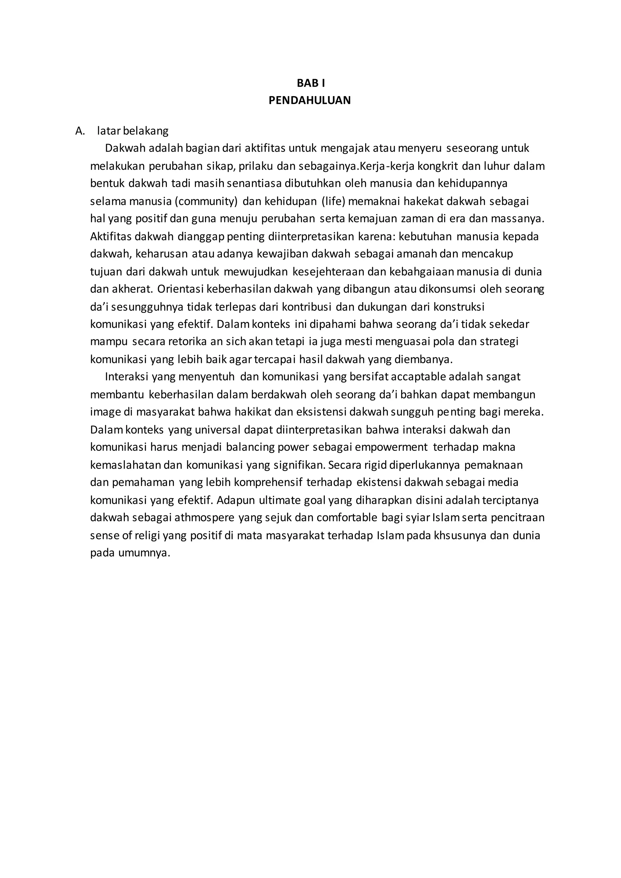 MAKALAH DAKWAH DAN PERUBAHAN PERILAKU.docx