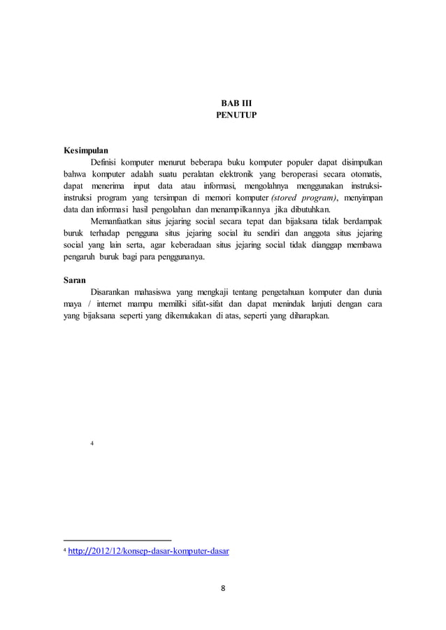 Makalah dasar komputer | PDF