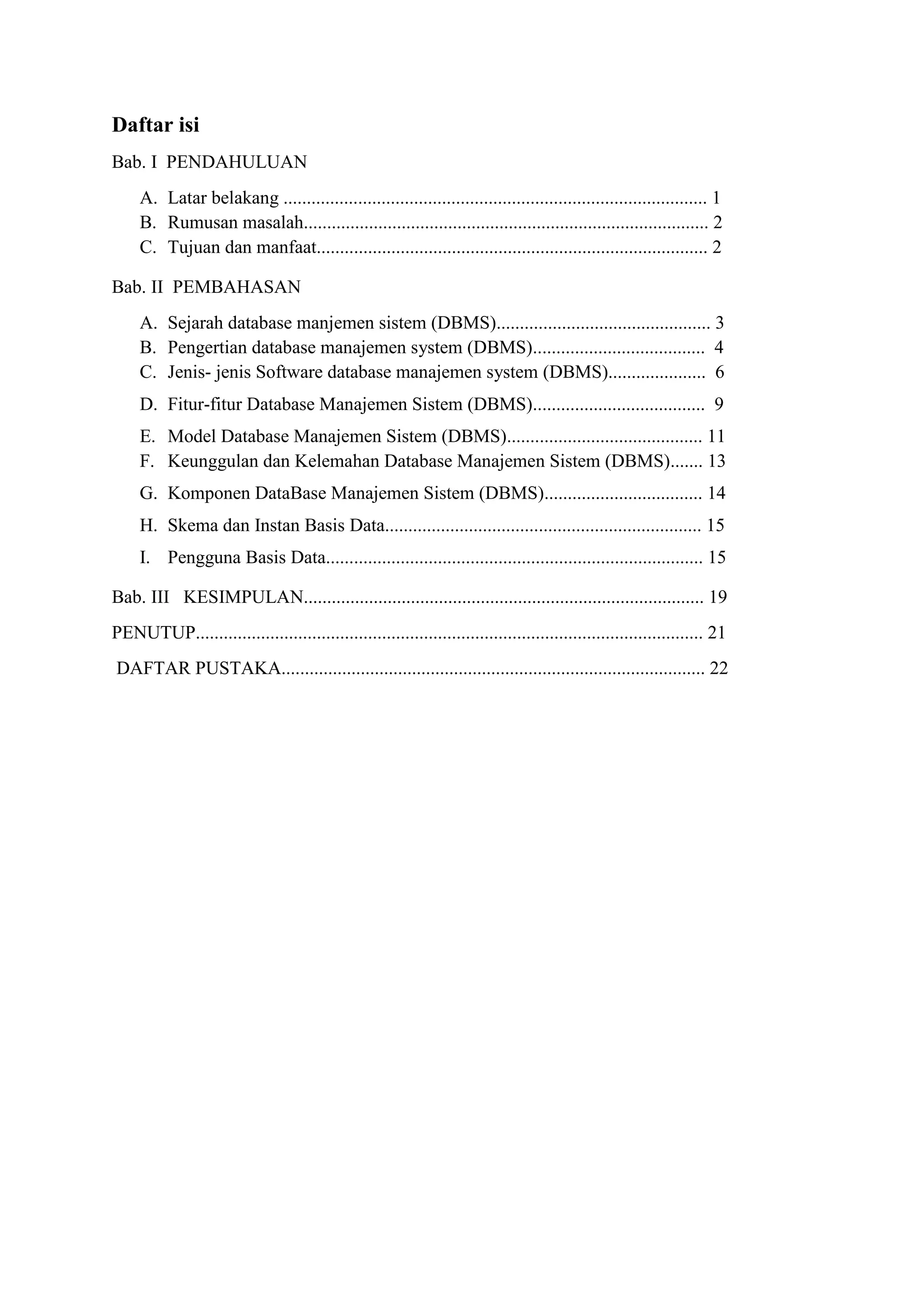 Makalah database manajemen sistem | PDF