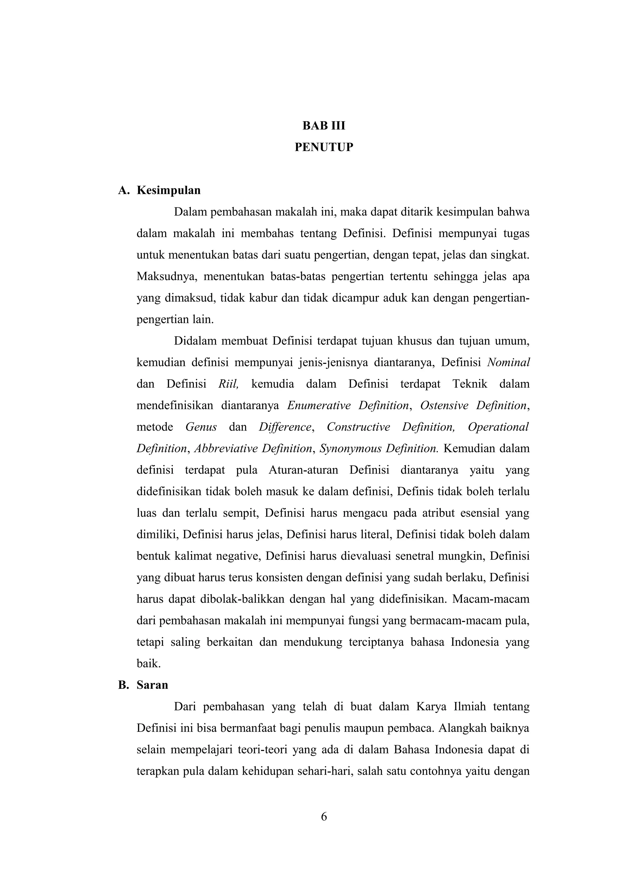 Makalah definisi nominal dan operasional | DOC
