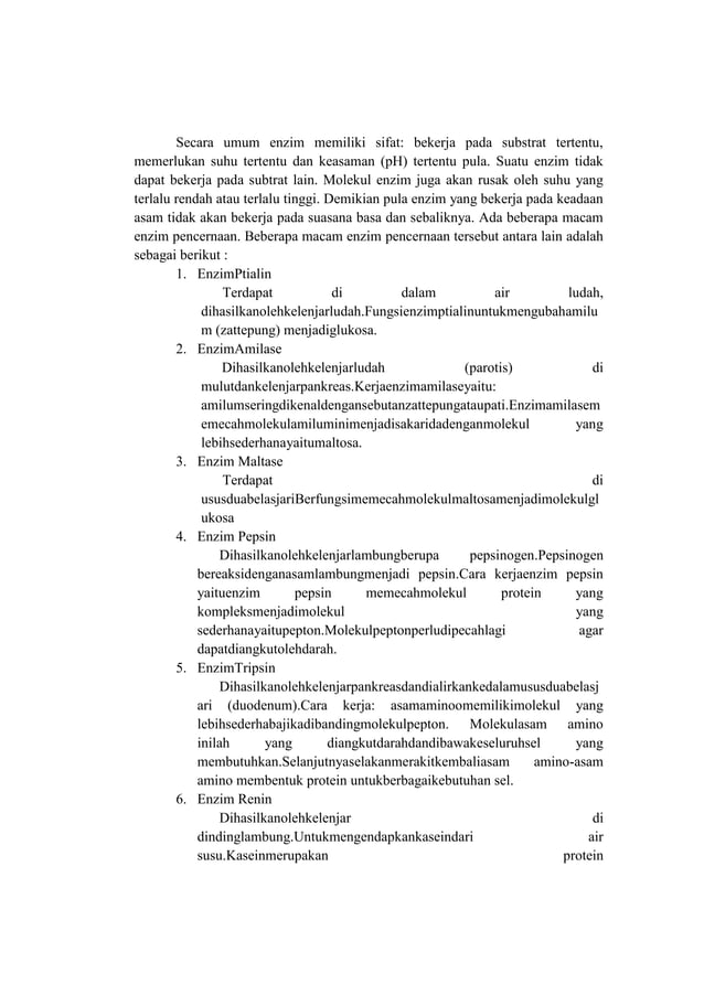 Makalah defisiensi enzim | DOCX