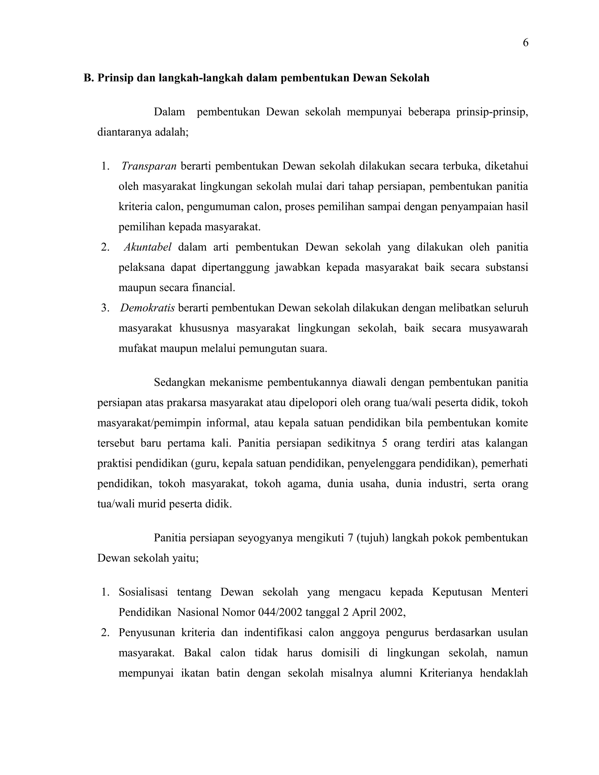 Makalah dewan sekolah | DOC