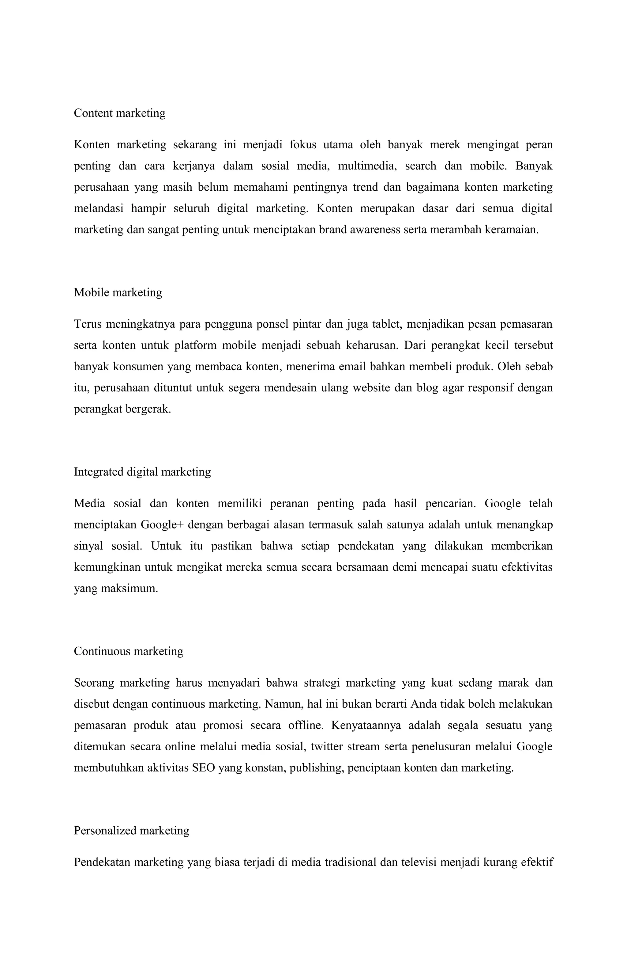 Makalah digital marketing | DOC