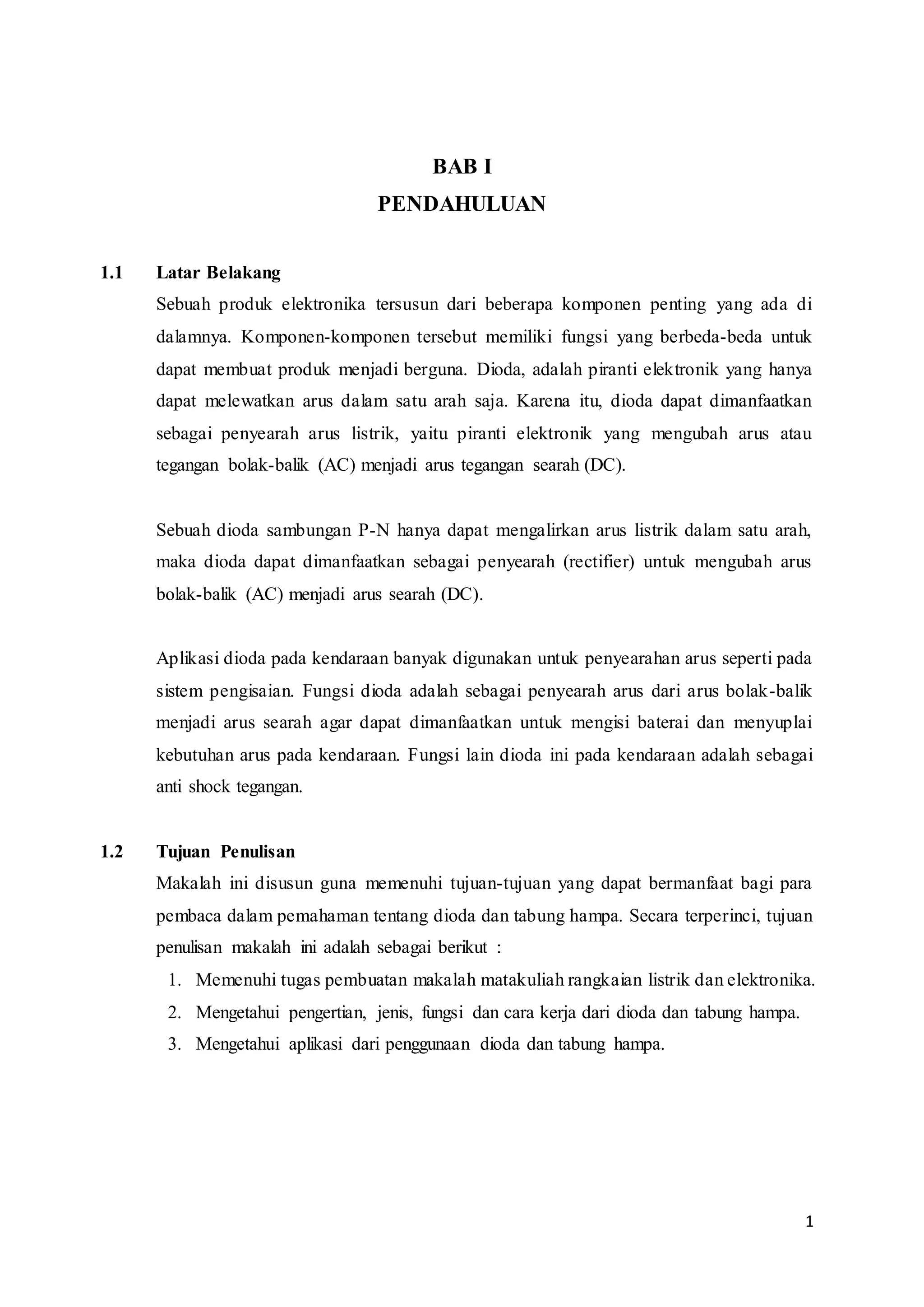 Makalah dioda | DOCX