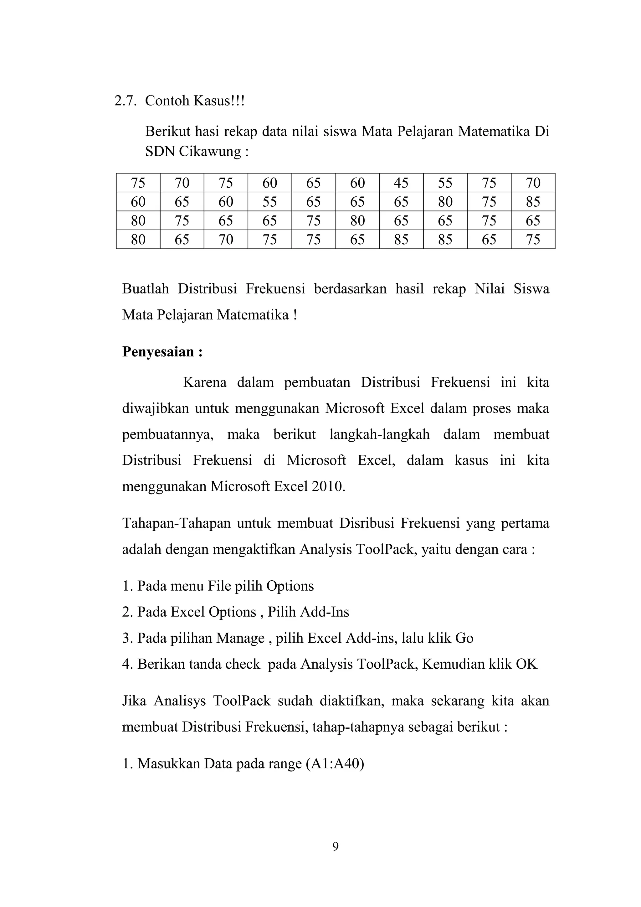 Makalah Distribusi Frekuensi dan Jenis Grafik | PDF