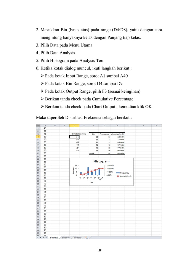 Makalah Distribusi Frekuensi dan Jenis Grafik | PDF