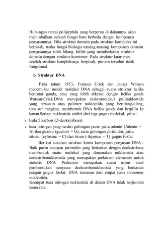 Makalah dna dan protein | DOCX