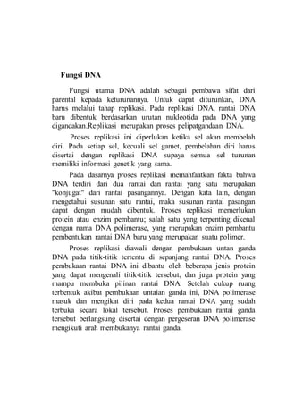 Makalah dna dan protein | DOCX