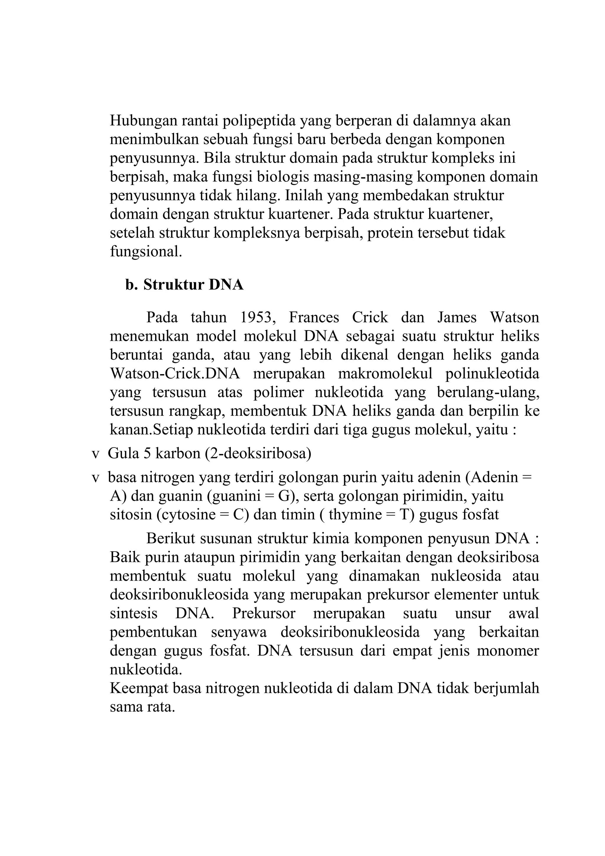 Makalah dna dan protein | DOCX