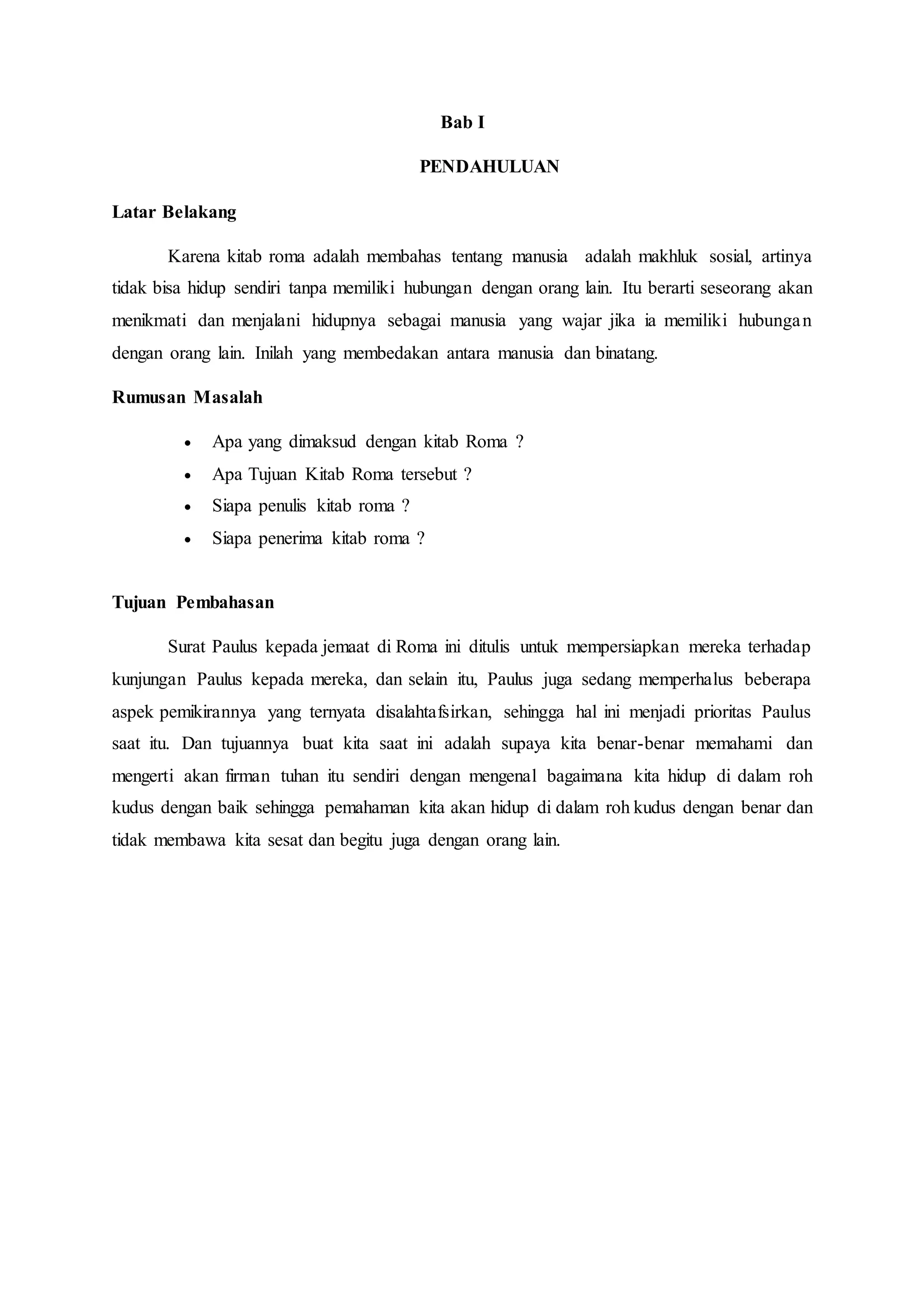 MAKALAH HIDUP YANG DIPIMPIN OLEH ROH KUDUS | DOCX